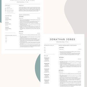 Minimal Resume Template | Black and White Template | Professional ...