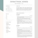Minimal Resume Template | Black and White Template | Professional ...