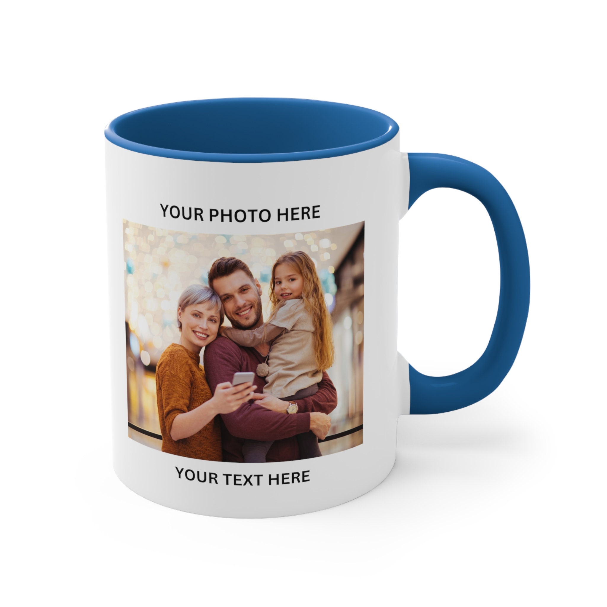 Personalized Photo Coffee Mug, Photo and Text Custom Mug, Photo Mug ...
