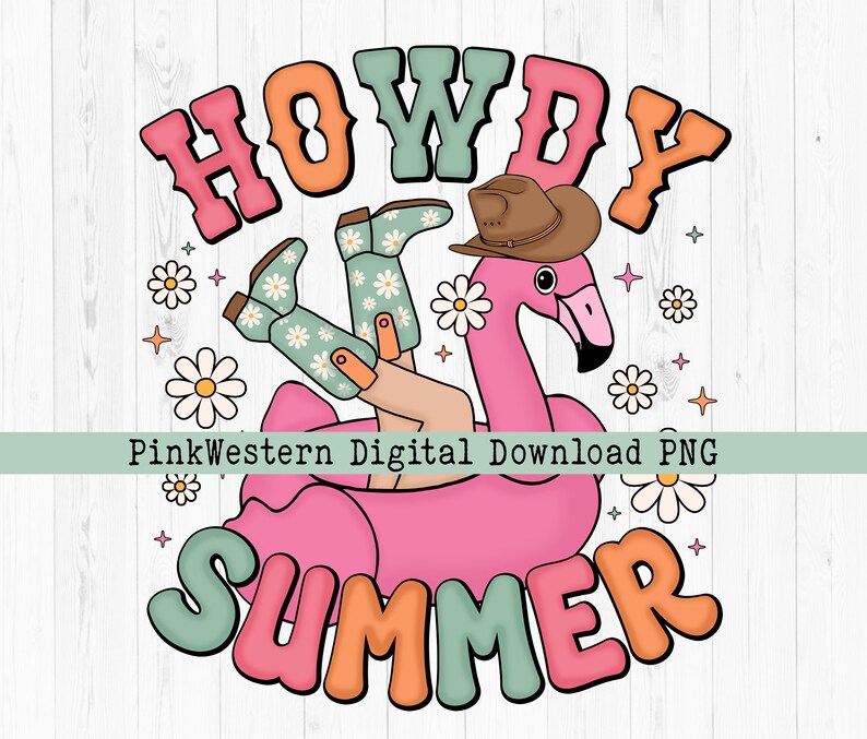 Howdy Summer PNG, Digital Download, Sublimation, Sublimate, Cute, Retro ...
