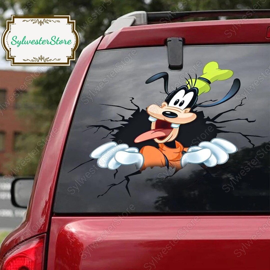 Goofy Car Sticker, Goofy Car Decal, Goofy Sticker, Goofy Decal, Goofy ...