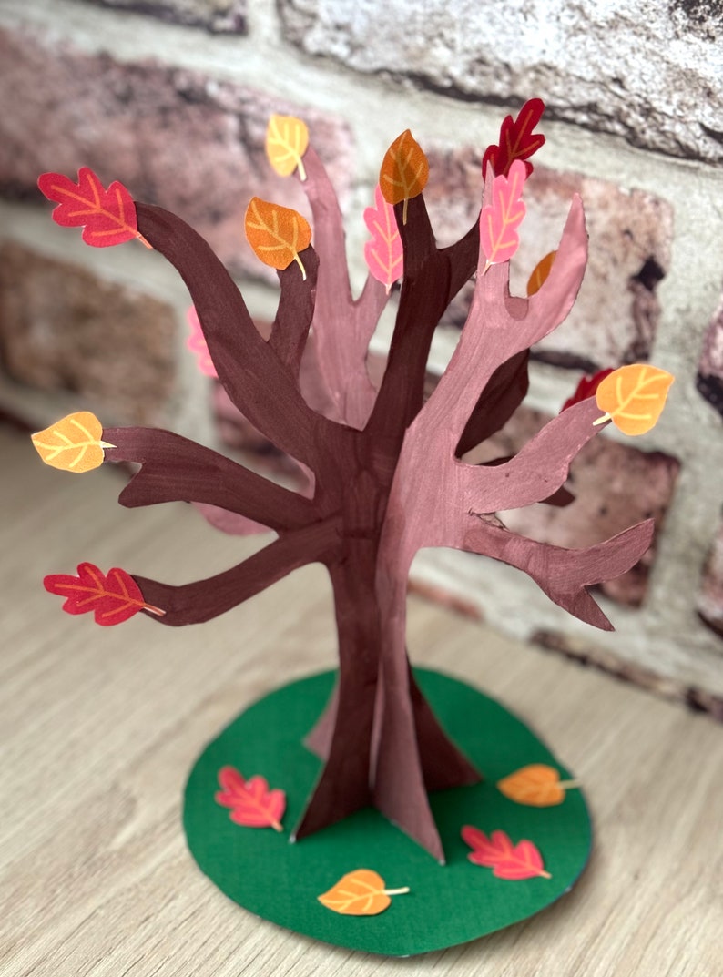 Autumn 3D Tree | Fall Activity for Kids | Toddler Activity | Homeschool ...