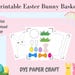 Printable Easter Bunny Basket | Easter Activity for Kids | Homeschool ...