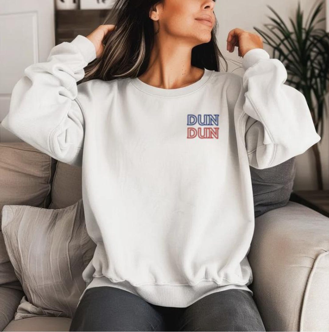 DUN DUN Embroidered Crewneck Sweatshirt | Law & Order SVU - Etsy