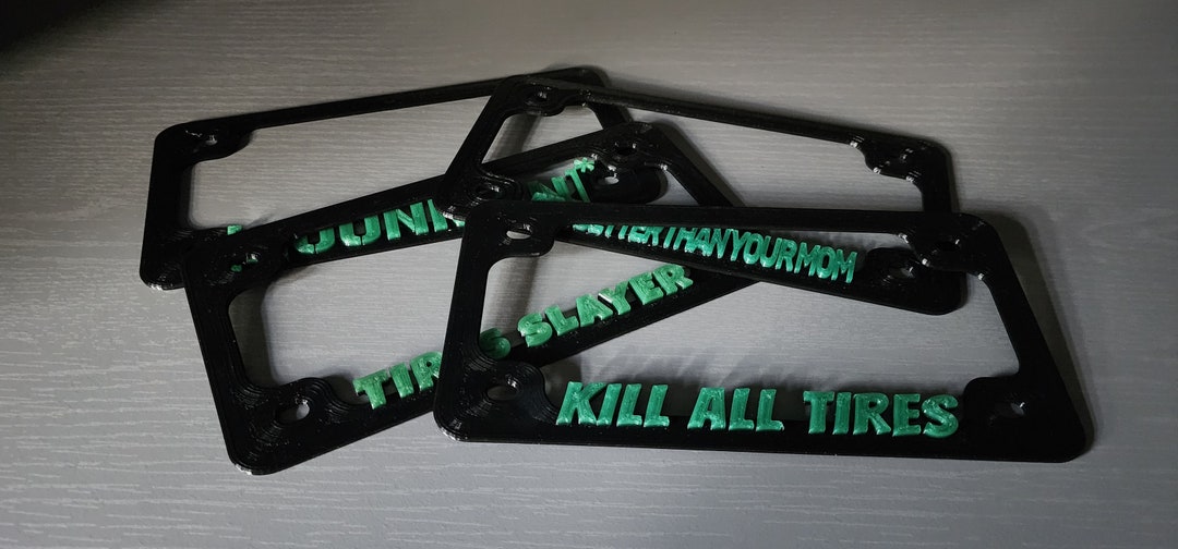 Glow in the Dark Custom Motorcycle Licence Plate Frame - Etsy
