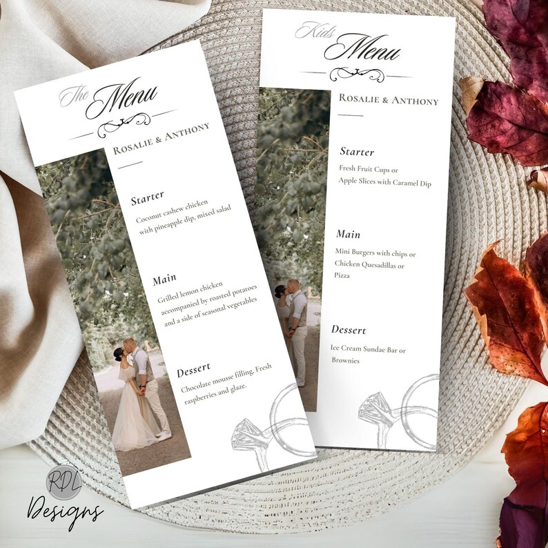 Wedding Menu With Fun Fact Decor Activity Menu Template, Game Sheet ...