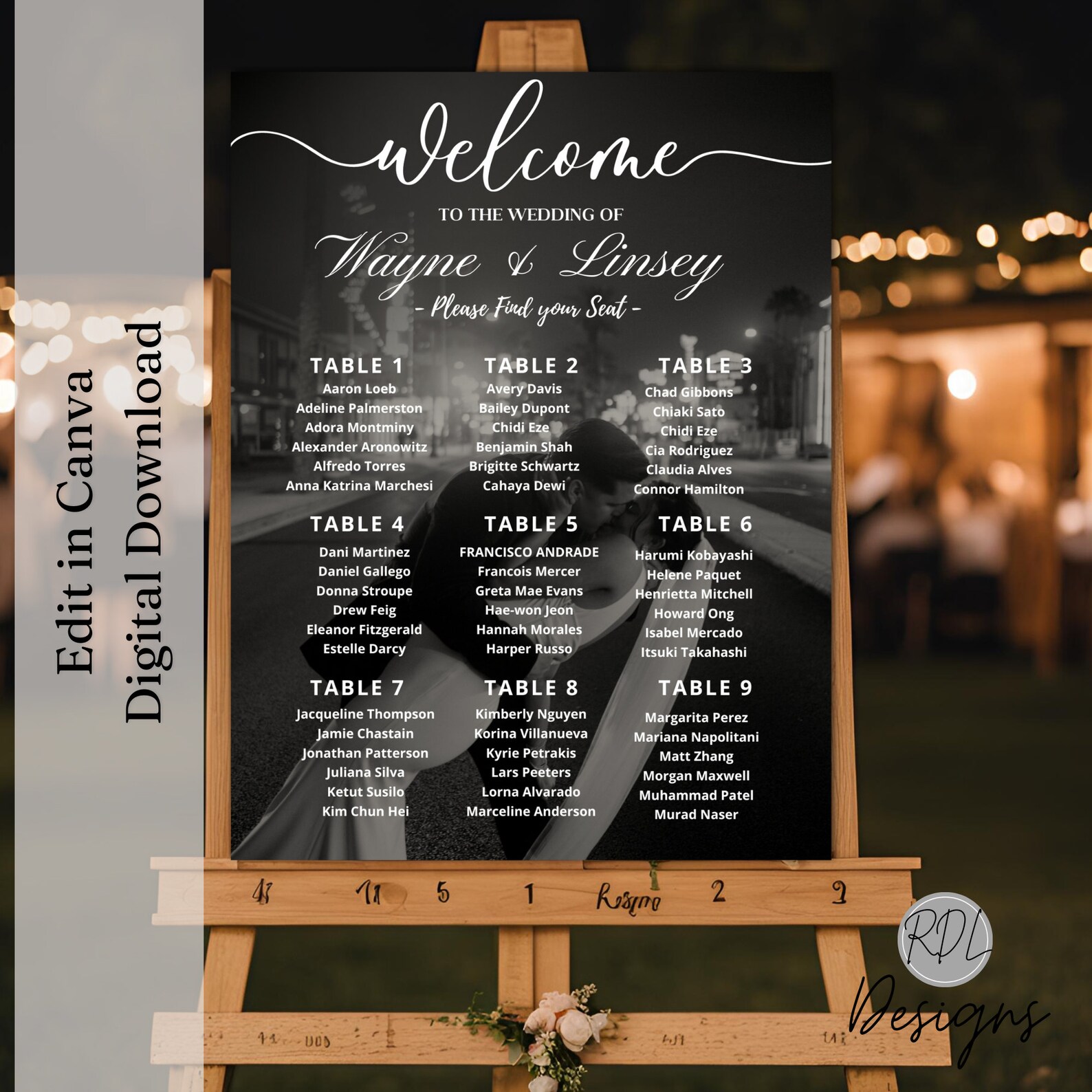 Photo Seating Chart Seating Plan Photo Wedding Seating Chart Find Your ...
