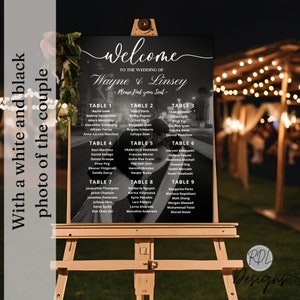 Photo Seating Chart Seating Plan Photo Wedding Seating Chart Find Your ...
