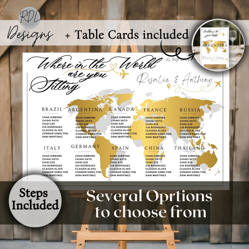 World Seating Chart - Etsy