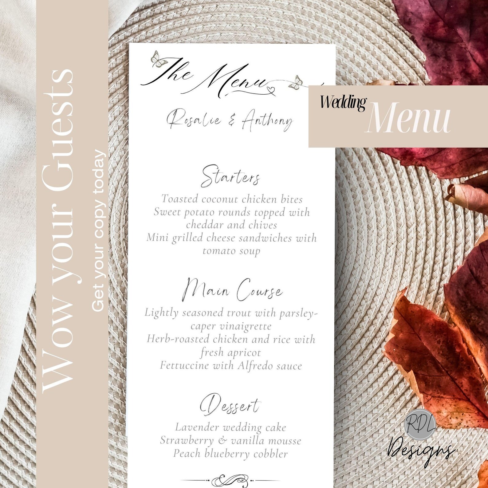 Wedding Menu With Fun Facts Decor Activity Menu Template, Game Sheet ...