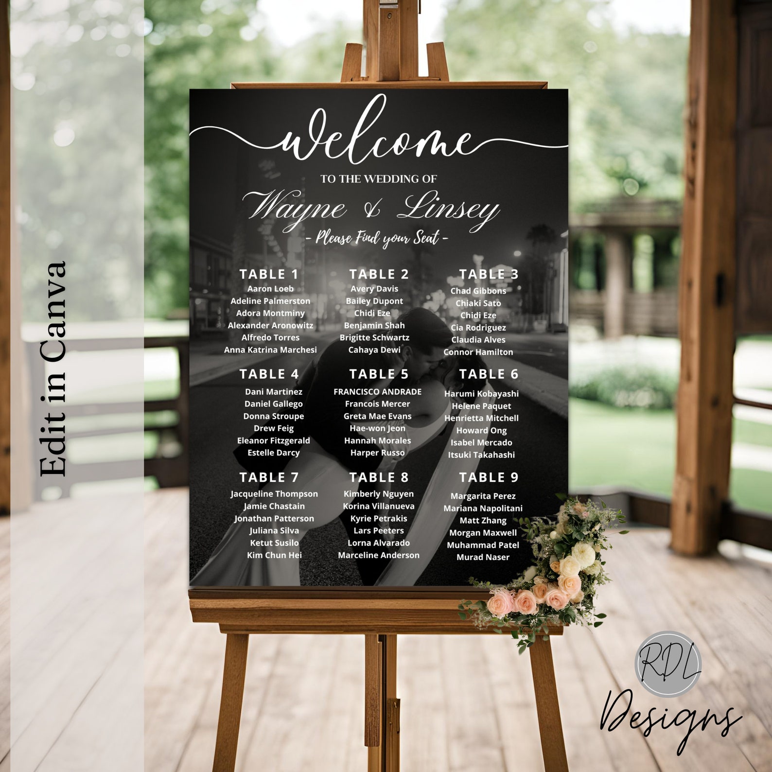 Photo Seating Chart Seating Plan Photo Wedding Seating Chart Find Your ...