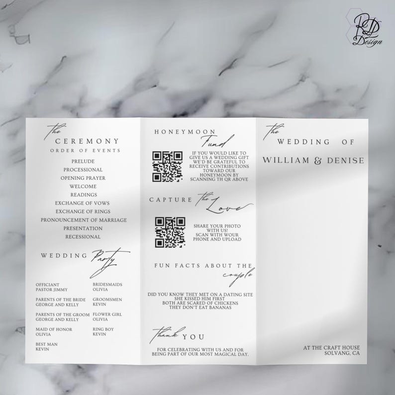 Trifold Wedding Program Template Seating Chart, Wedding Seating Chart ...