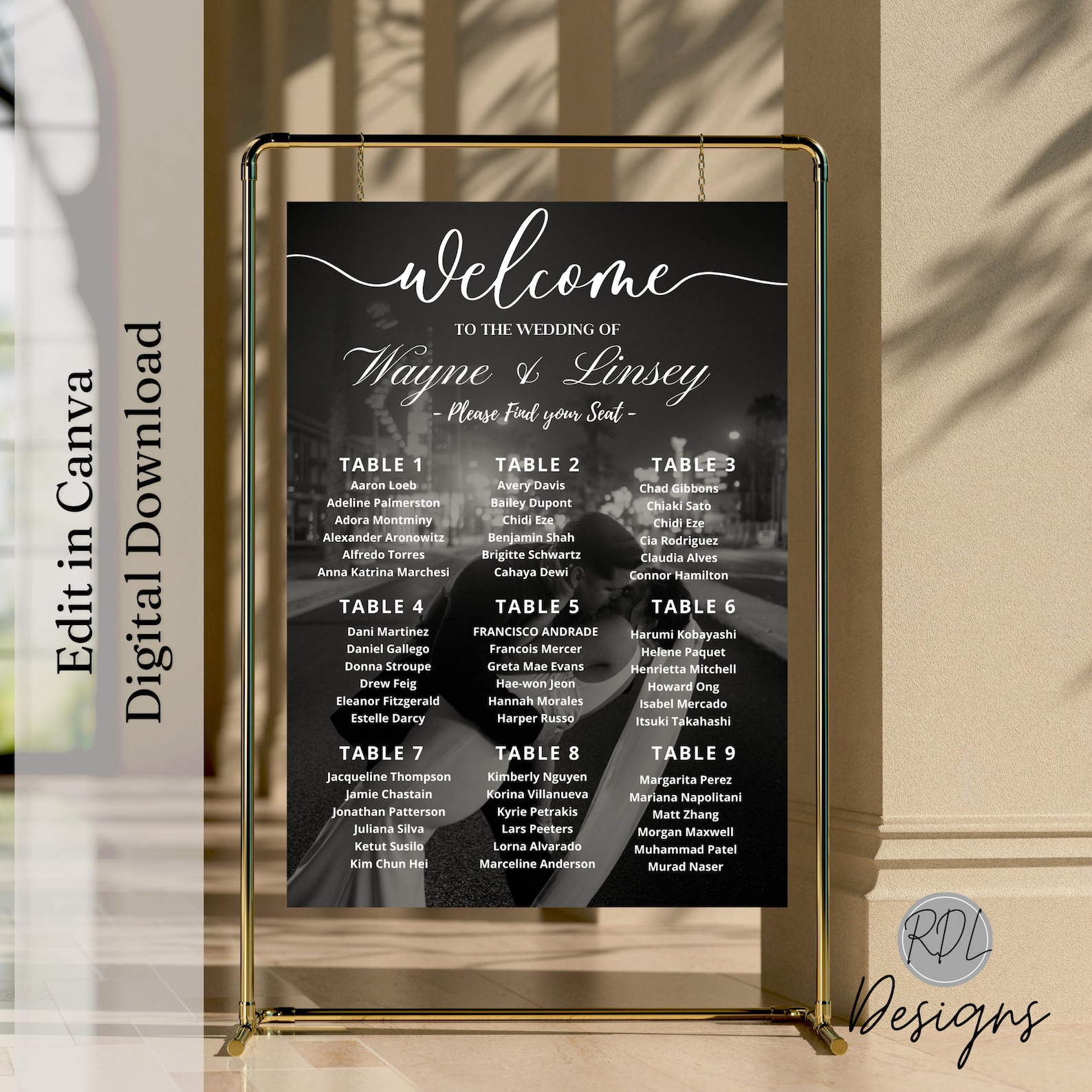 Photo Seating Chart Seating Plan Photo Wedding Seating Chart Find Your ...