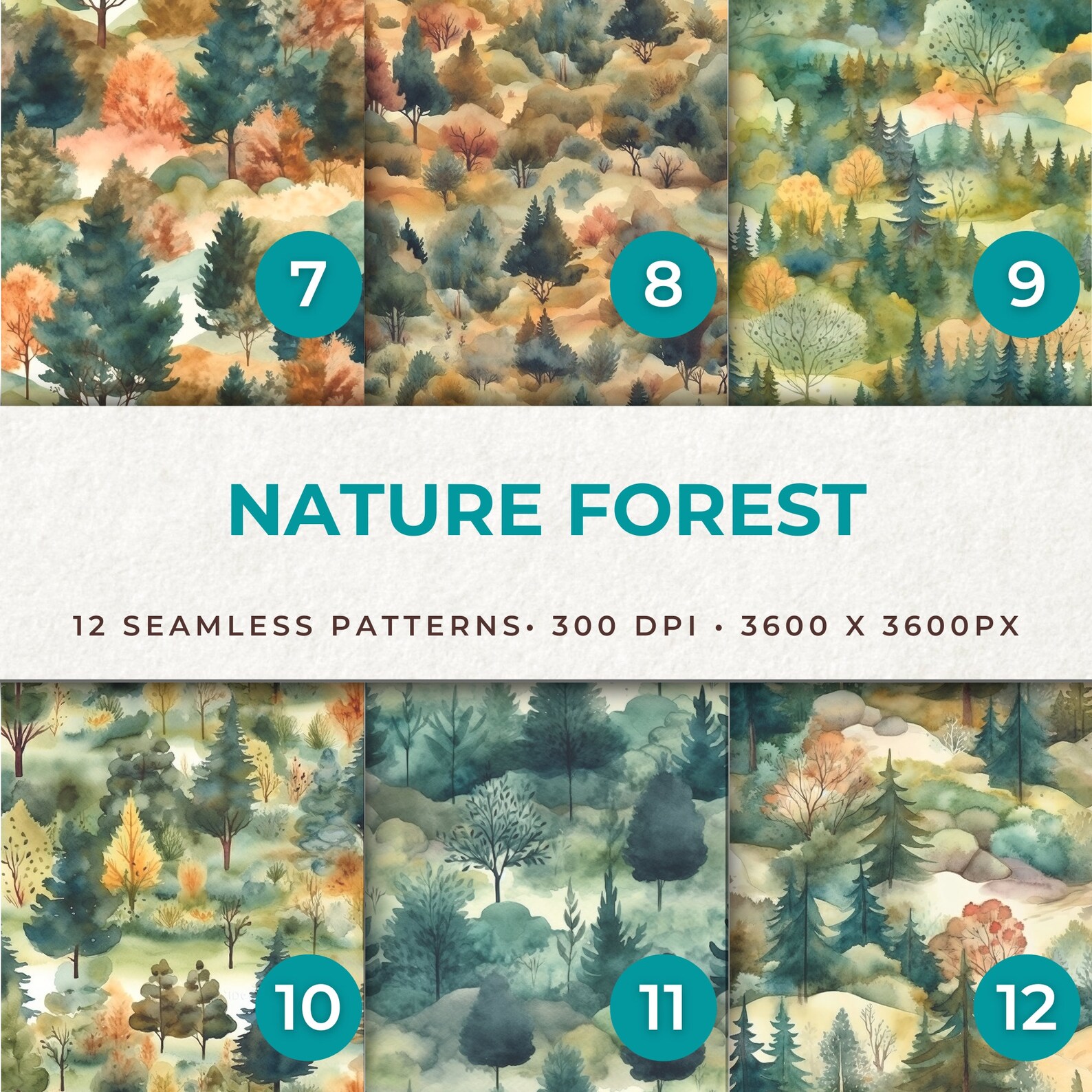 Escape to the Woods With 12 Forest Digital Papers for Your Next Project ...