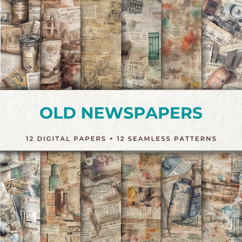 Newspaper Fabric - Etsy