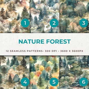 Escape to the Woods With 12 Forest Digital Papers for Your Next Project ...