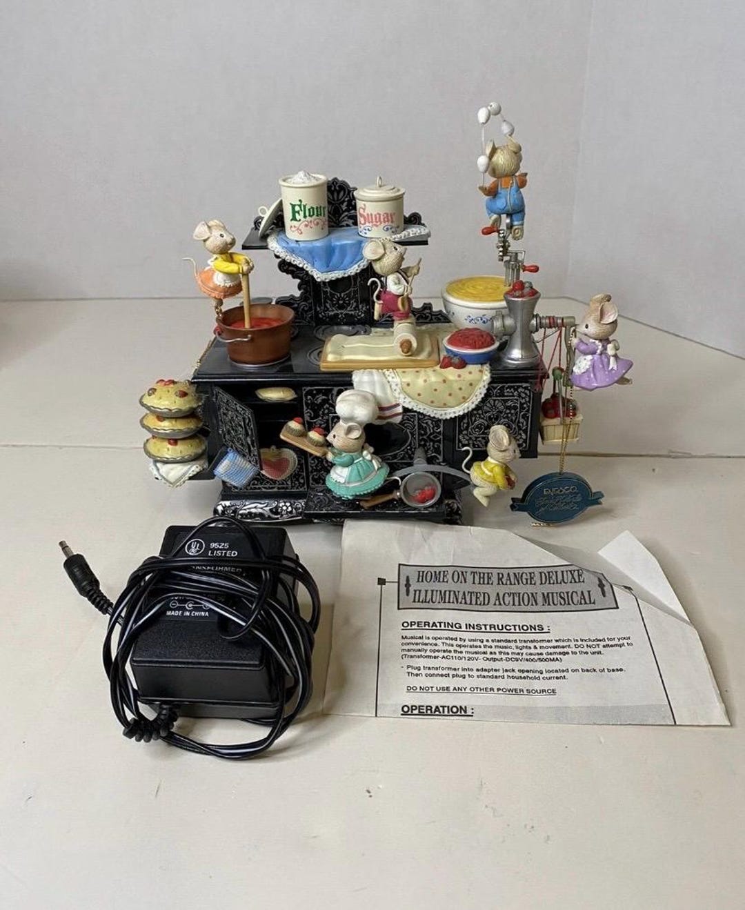 Enesco Home on the Range Musical Mice Whistle While You Work 1992 ...