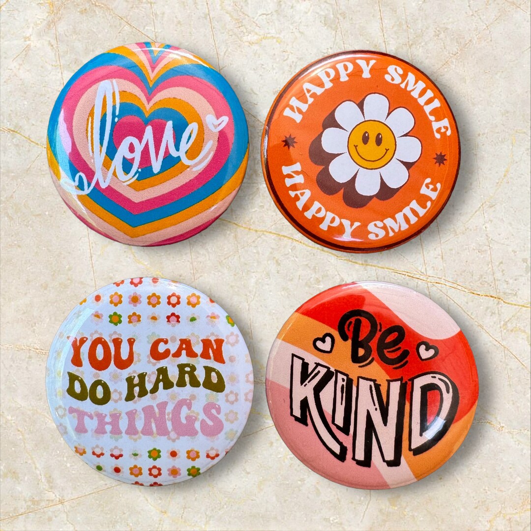 32mm-58mm Pin Buttons - Etsy
