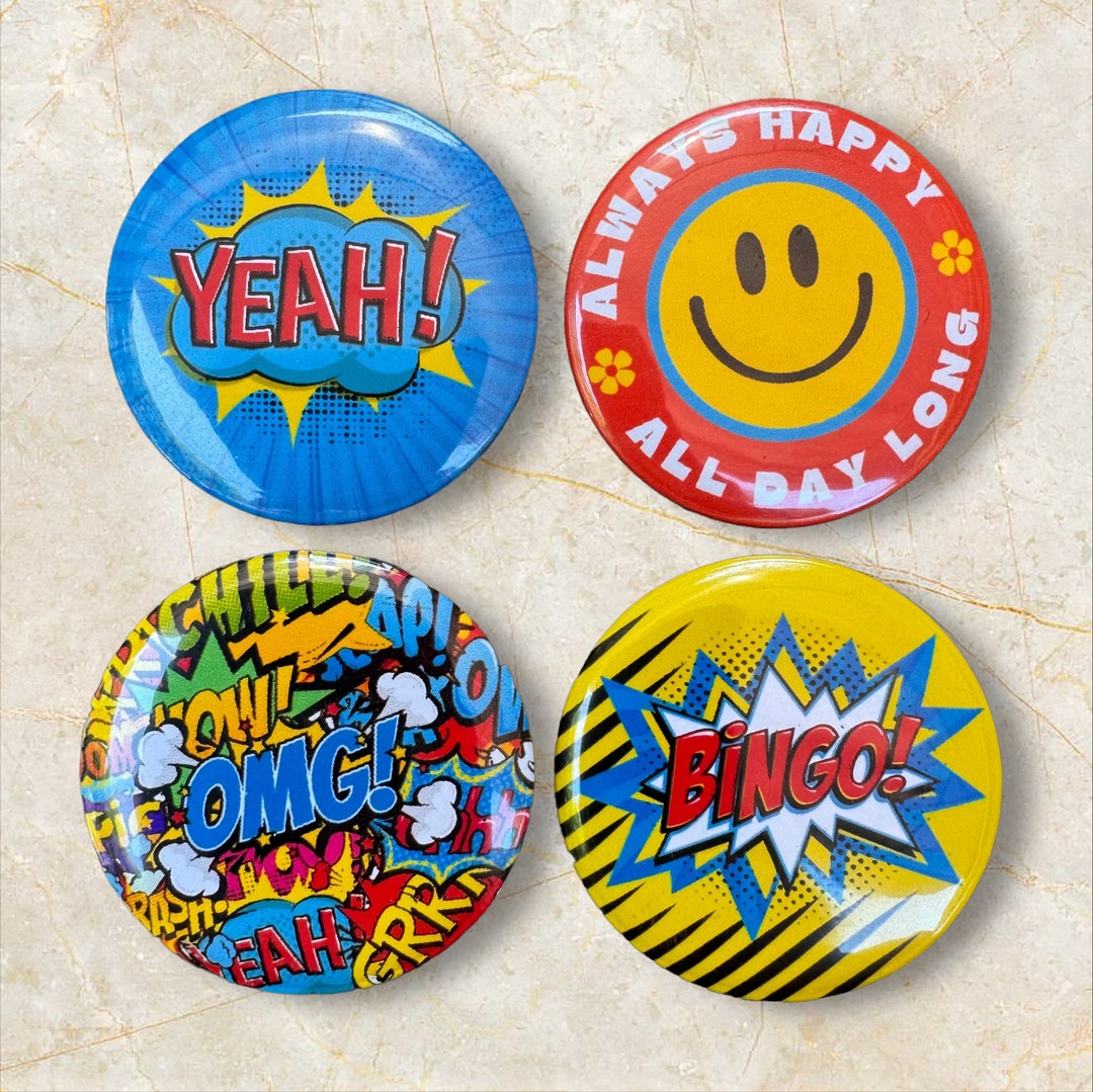 32mm-58mm Pin Buttons MTO - Etsy