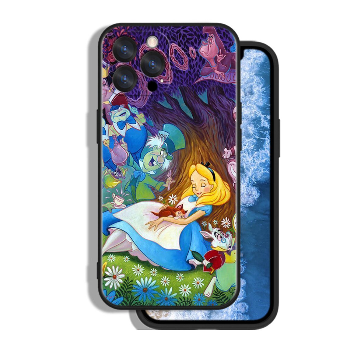 Alice in Wonderland Cheshire Cat Cases for iPhone 13 14 15 16 Plus Pro ...