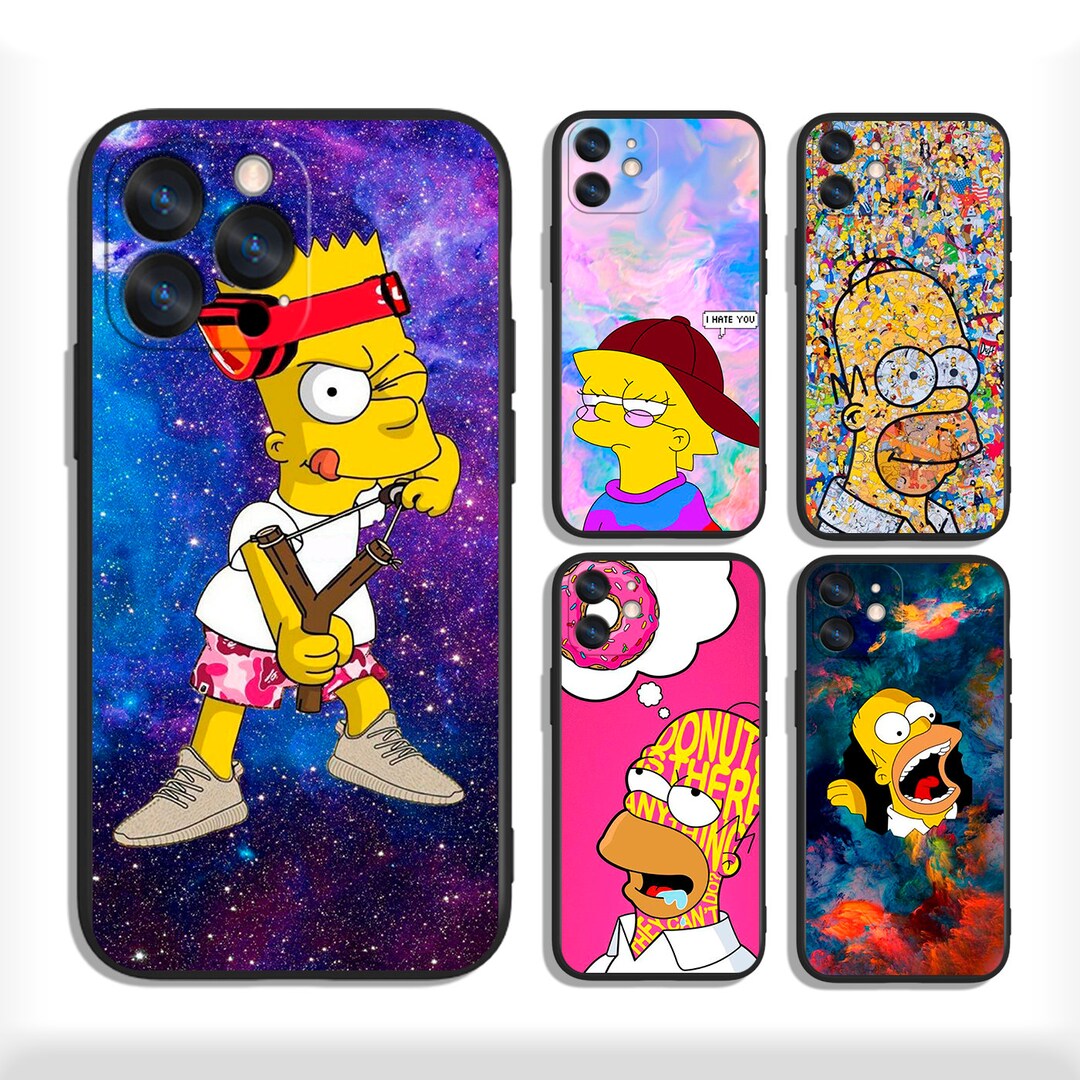 Simpsons Fan Art Cases for iPhone 12 13 14 15 16 Plus Pro Max & Samsung ...