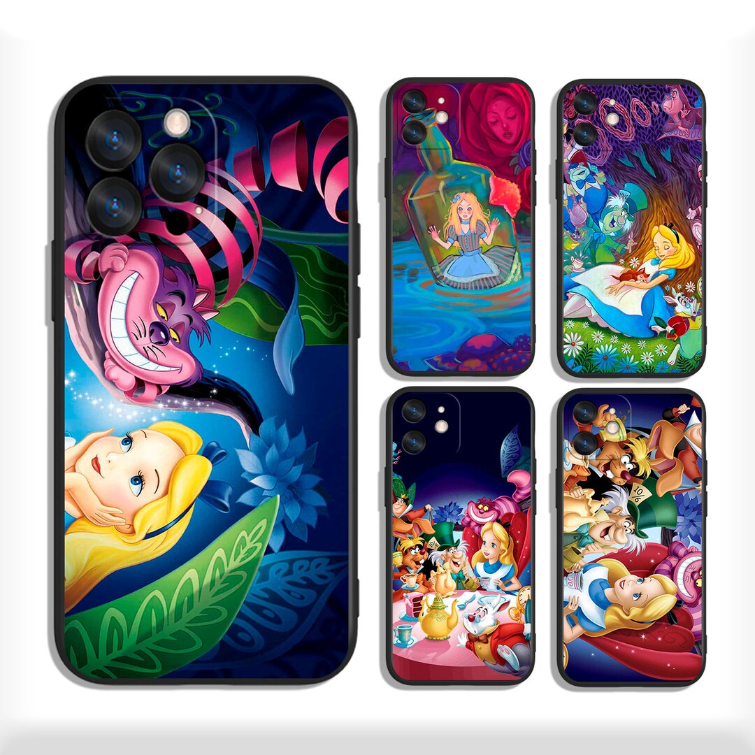 Alice in Wonderland Cheshire Cat Cases for iPhone 13 14 15 16 Plus Pro ...