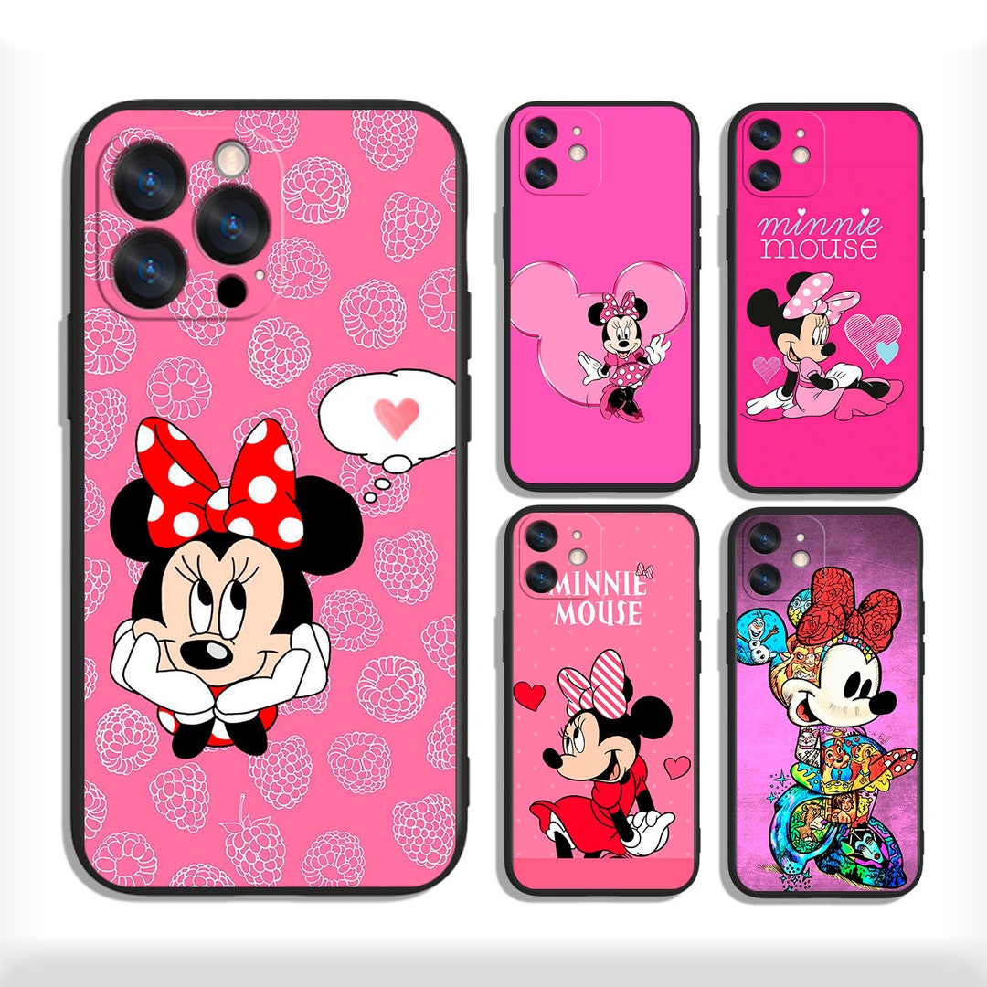 Minnie Mouse Cases for iPhone 13 14 15 16 Plus Pro Max & Samsung S25 S24 S23 A56 A36 A26 A55 A35 ...