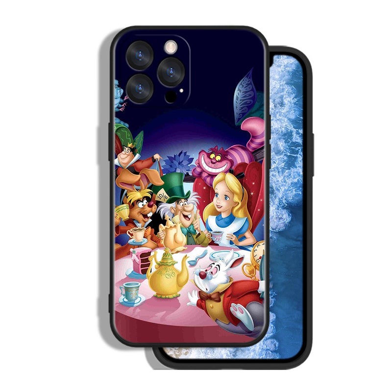 Alice in Wonderland Cheshire Cat Cases for iPhone 13 14 15 16 Plus Pro ...