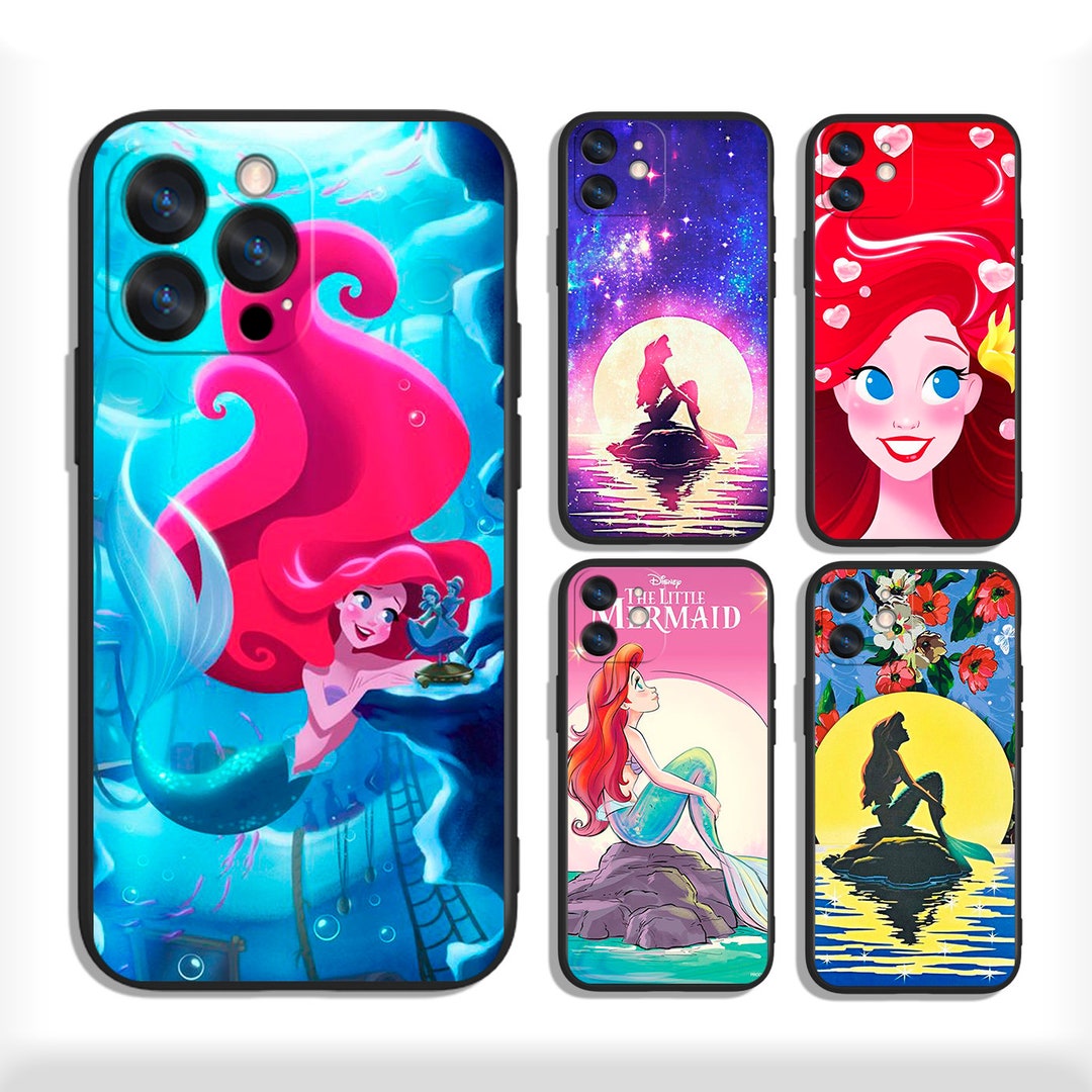 Ariel Little Mermaid Cases for iPhone 12 13 14 15 16 Plus Pro Max ...