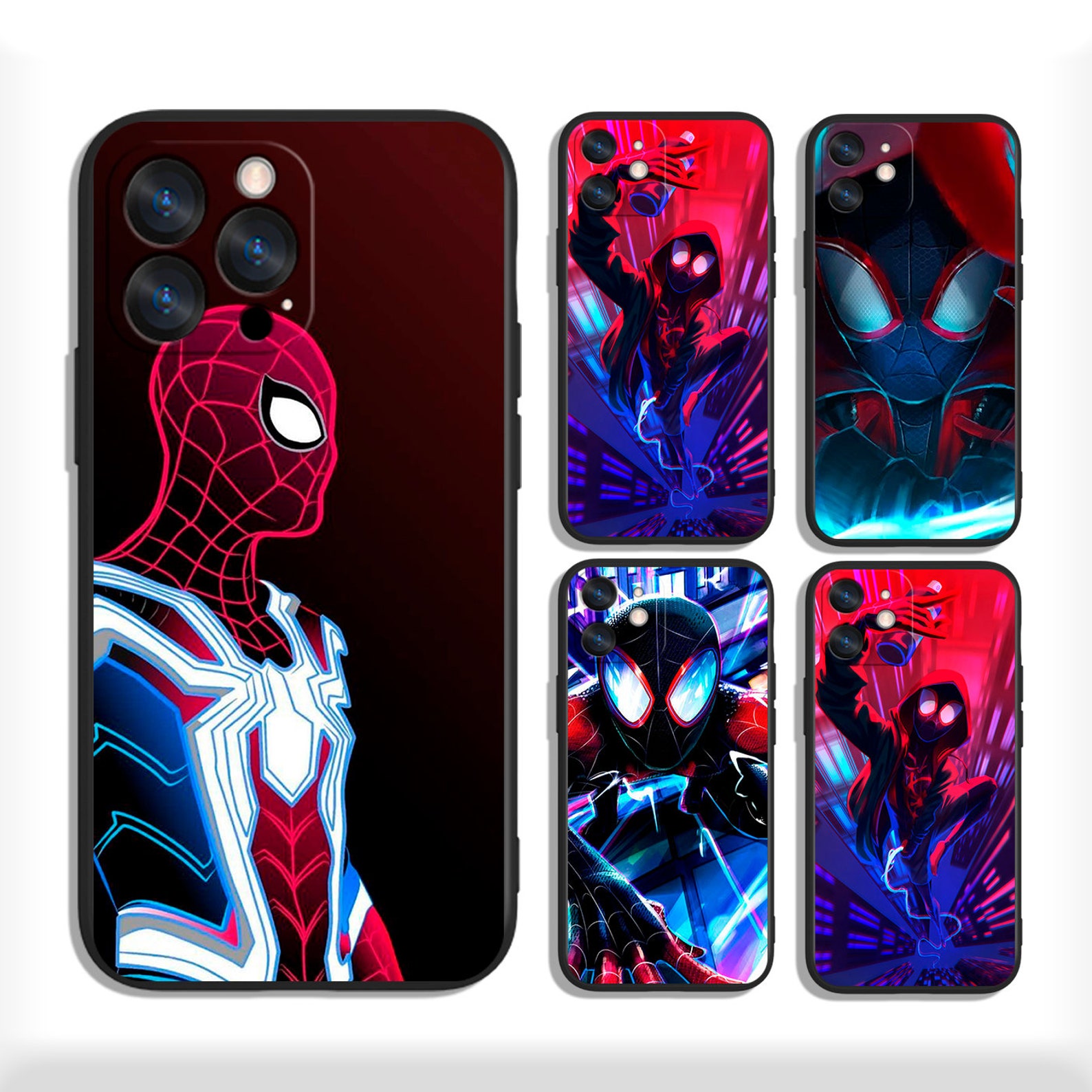 Superhero Spiderman Protective Cases for iPhone 13 14 15 16 Plus Pro ...