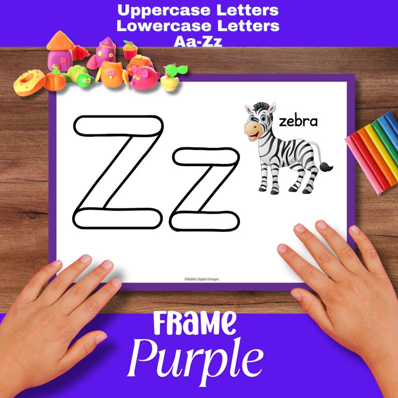 Alphabet Playdough Mats: ABC Tracing Activity for Toddlers (PDF ...