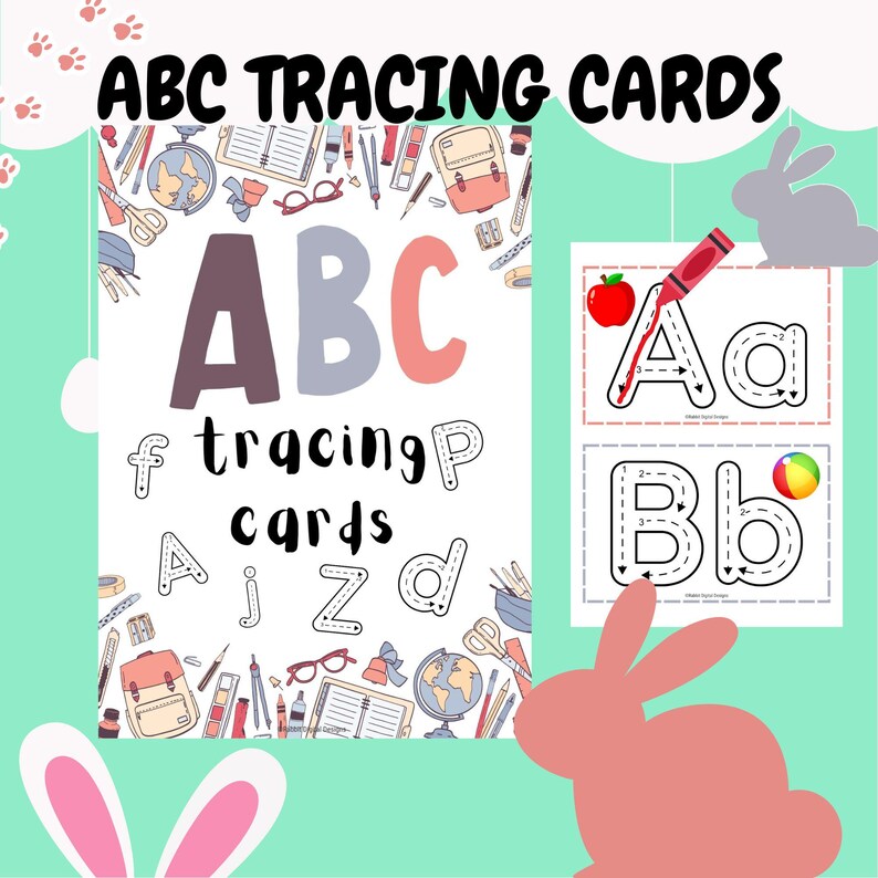 ABC Tracing Cards | Alphabet Tracing Cards | Letter Tracing | Letter of ...