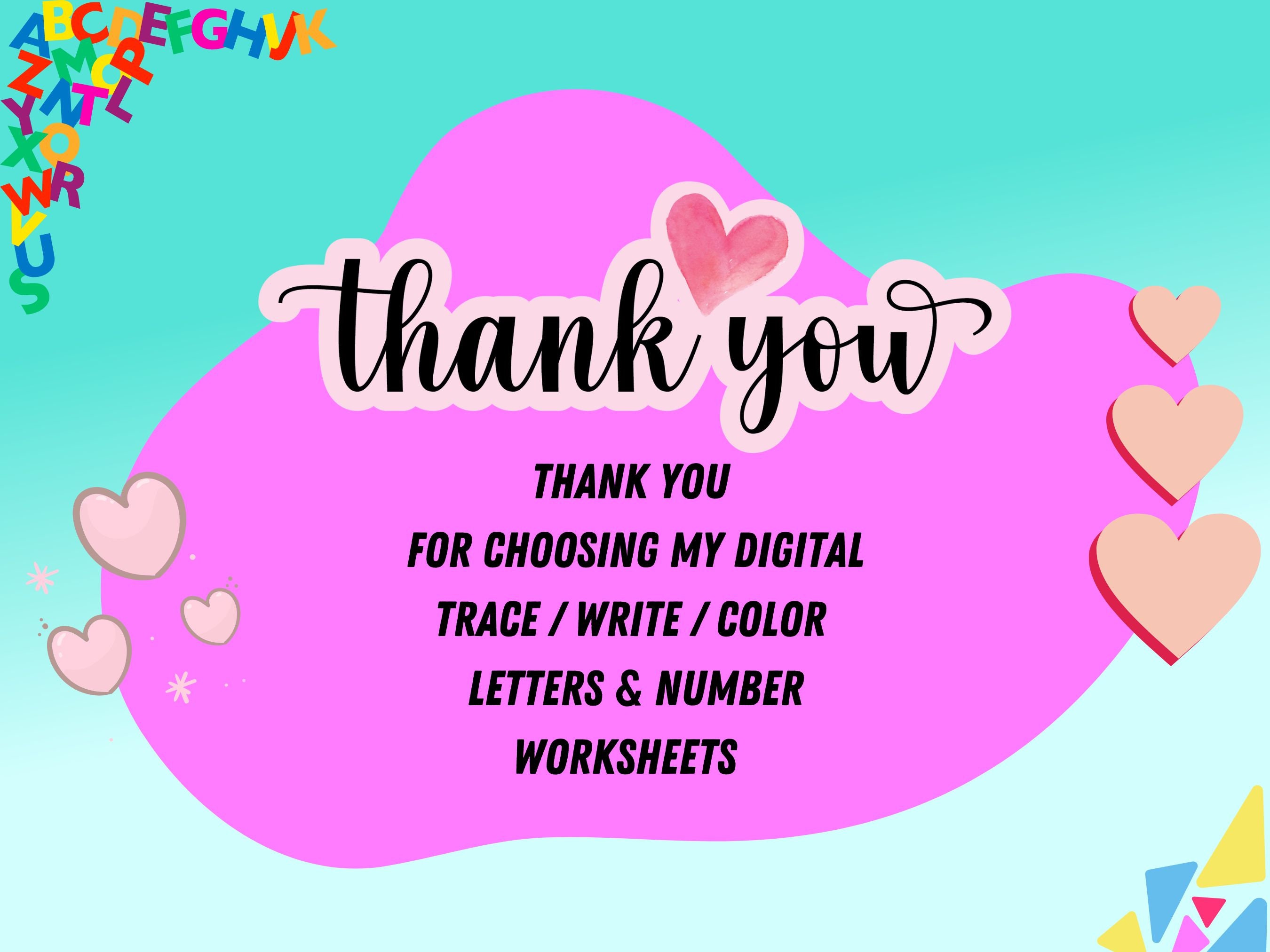 AFR Alphabet & Numbers Workbook / Trace Letters / Color Letters / Trace ...