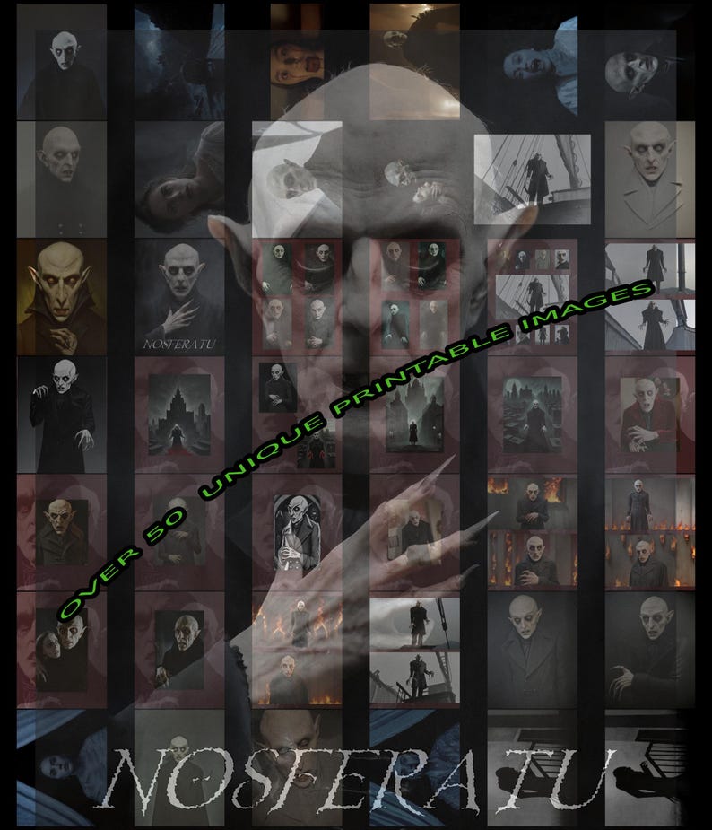 50 Printable Nosferatu Images | Printable PDF & Bonus Digital Prints ...