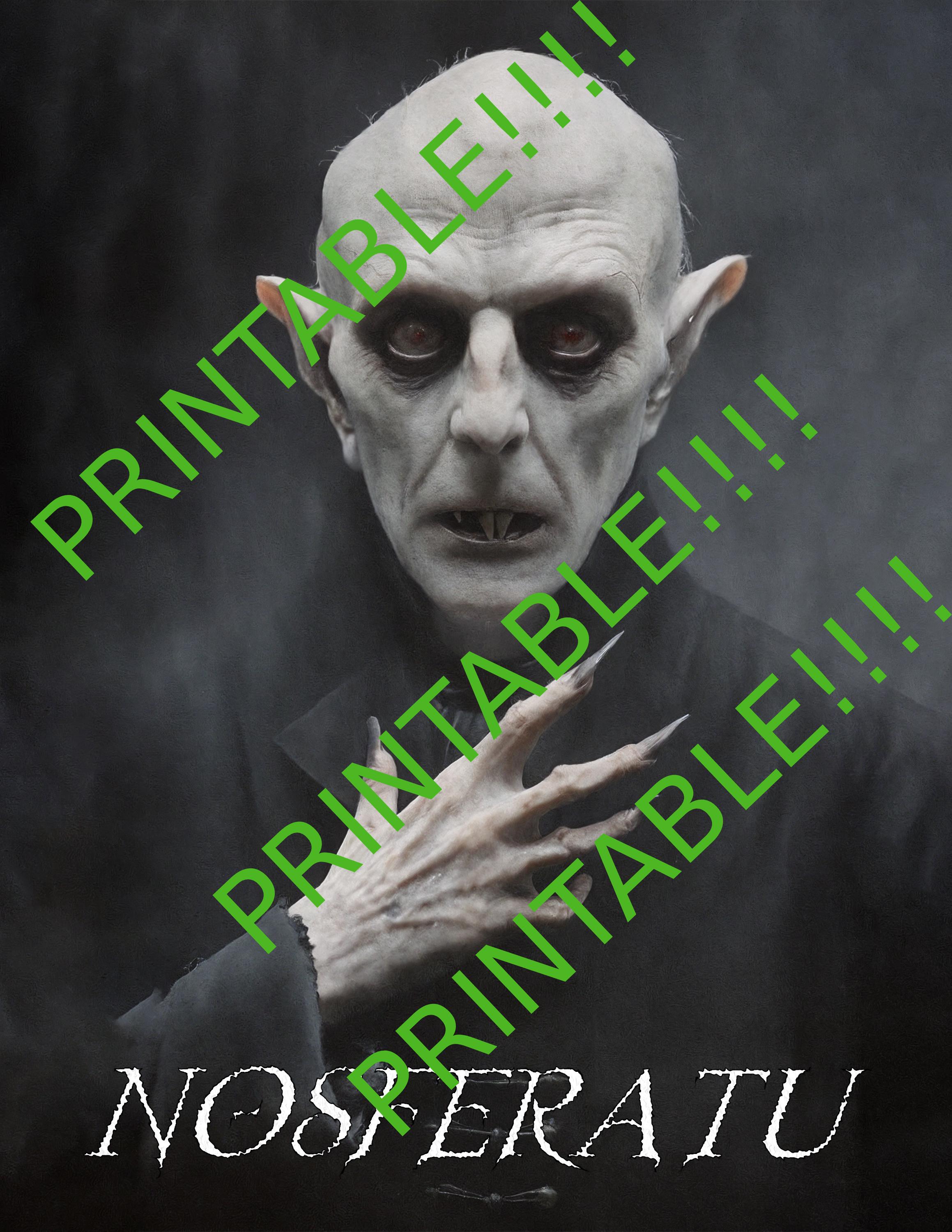50 Printable Nosferatu Images | Printable PDF & Bonus Digital Prints ...