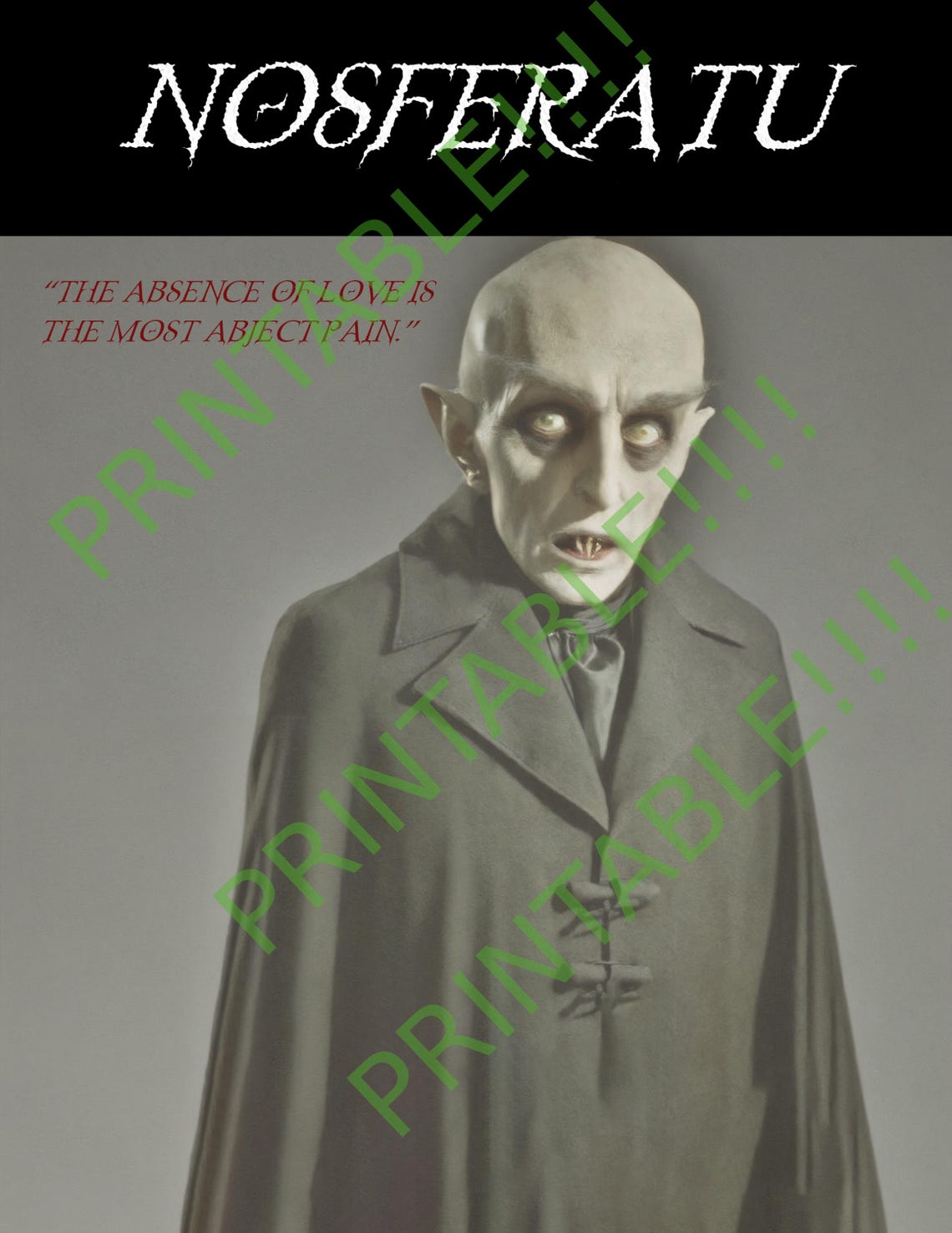 50 Printable Nosferatu Images | Printable PDF & Bonus Digital Prints ...