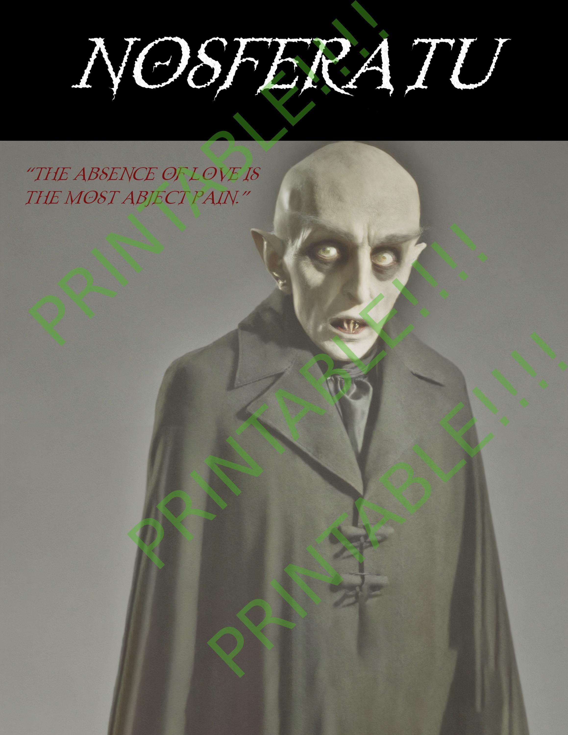50 Printable Nosferatu Images | Printable PDF & Bonus Digital Prints ...