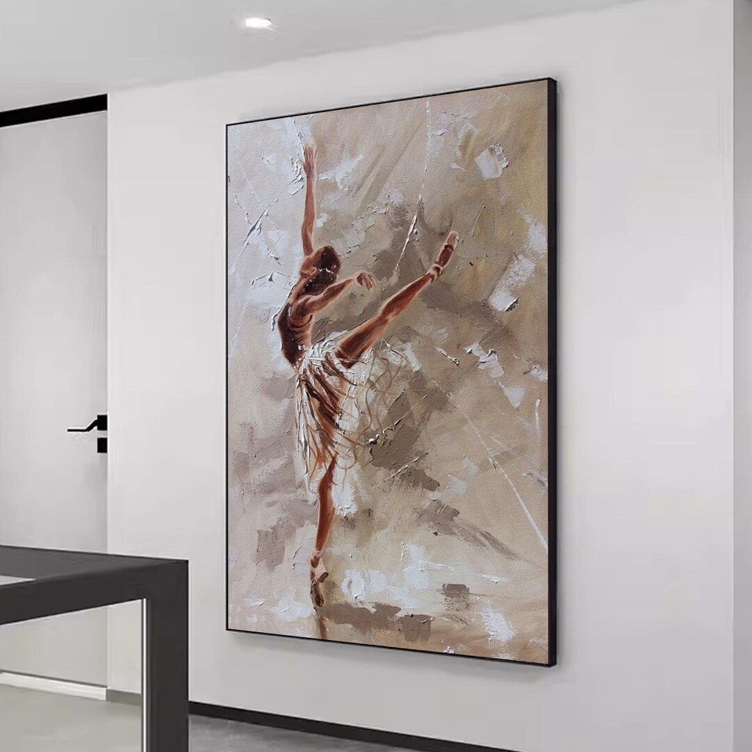 Ballerina Dancing 100% Hand Painted 3D Texture Painting Acrylic ...