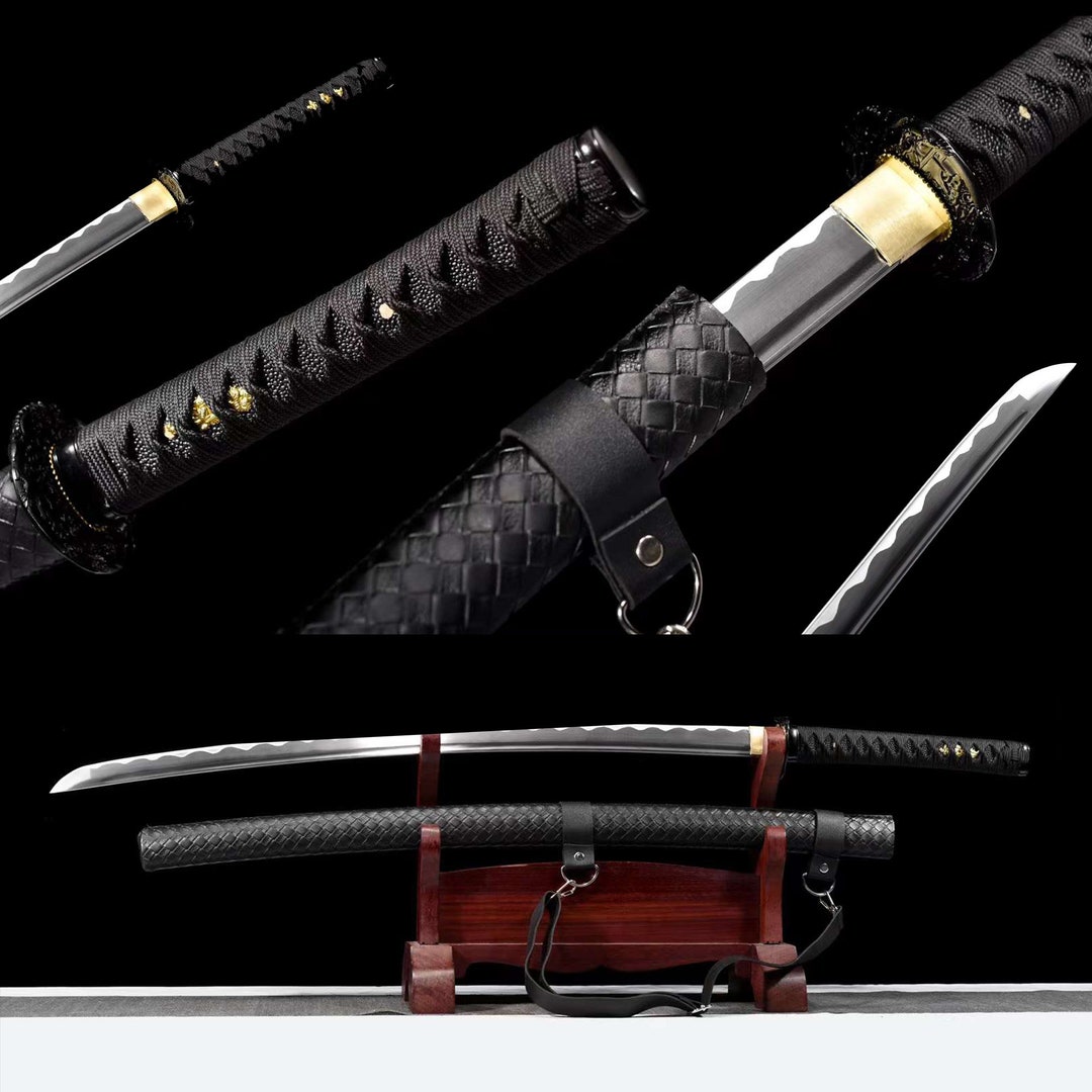 Nobunaga Katana Samurai Sword Handmade High Manganese Steel Real Sword ...