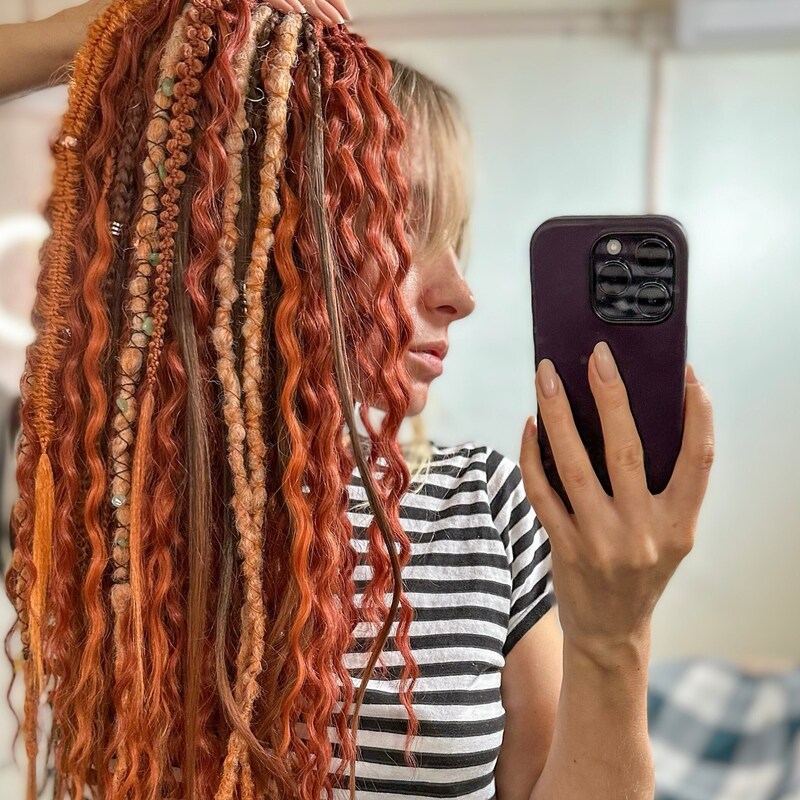 Curly Dreads - Etsy
