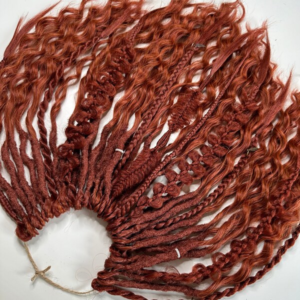 Red Hair Extensions - Etsy