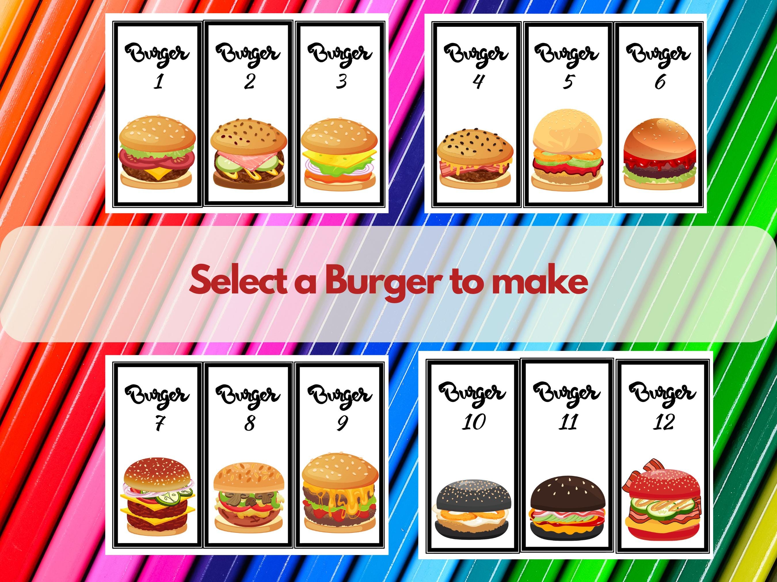 Build a Burger, Burger Chef Pretend Play, Children's Role-playing Games ...
