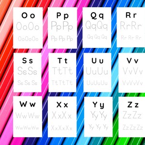 Alphabet Tracing Worksheets, Upper and Lower Case Letters Tracing Pages ...