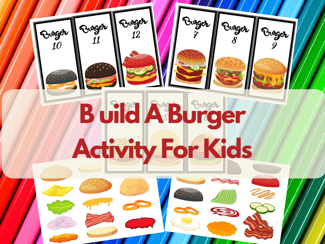 Build a Burger, Burger Chef Pretend Play, Children's Role-playing Games ...