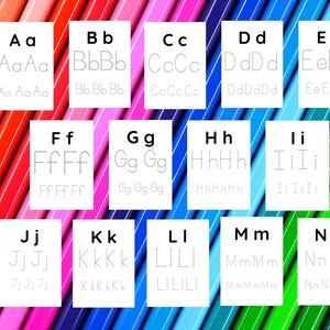 Alphabet Tracing Worksheets, Upper and Lower Case Letters Tracing Pages ...