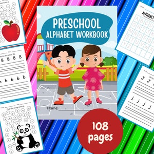 Preschool Alphabet Worksheet, Homeschool Printable, Handwriting Charts ...