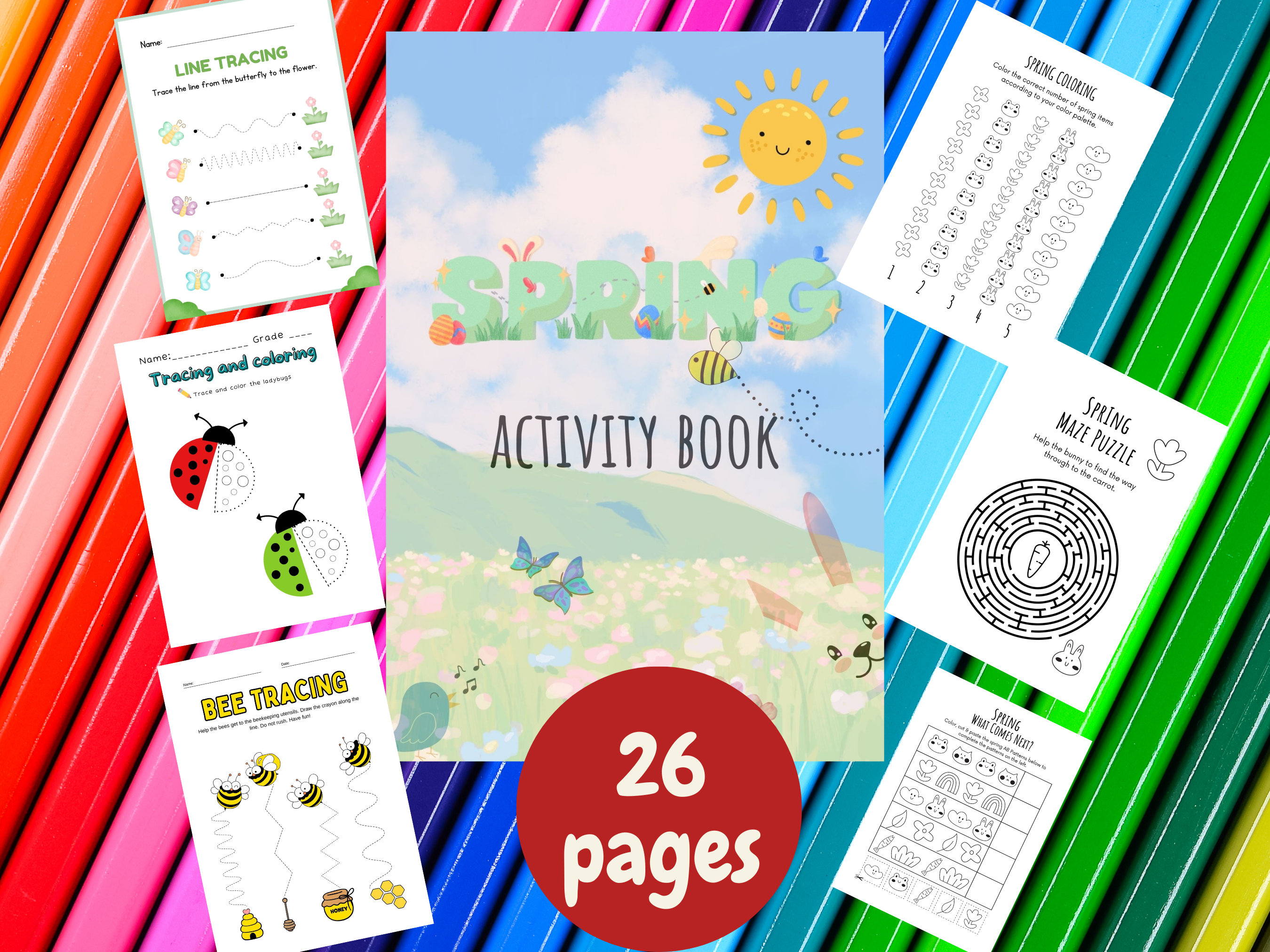 Kids Activity Worksheets, Kids Activity Pages, Preschool Activity Page ...