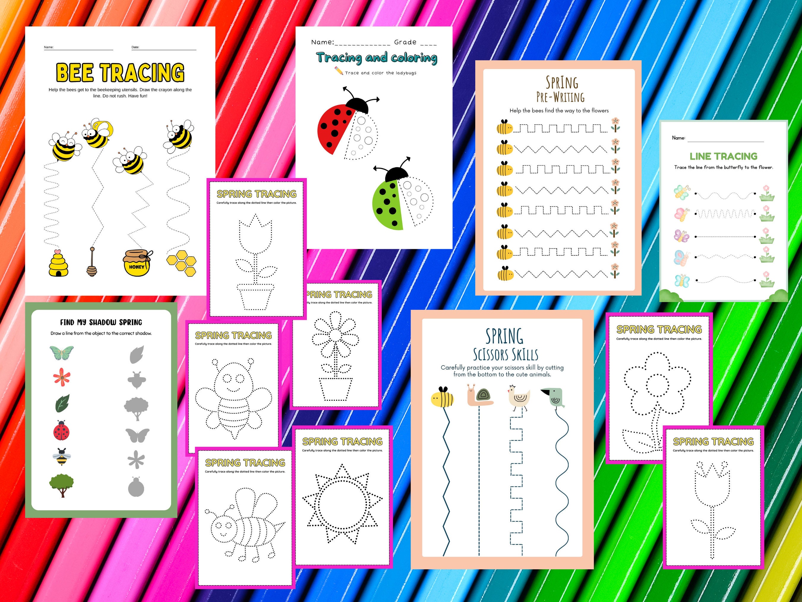 Kids Activity Worksheets, Kids Activity Pages, Preschool Activity Page ...