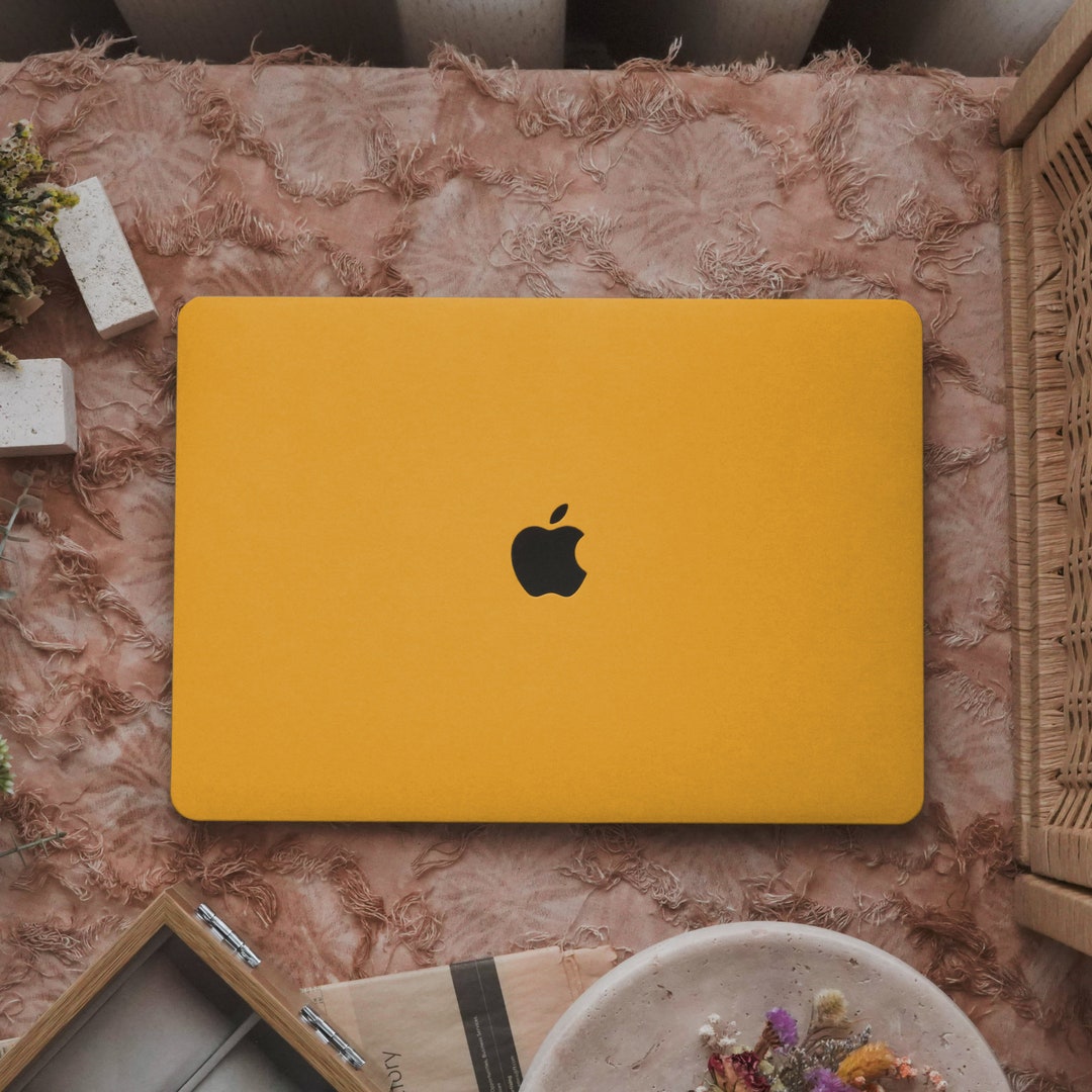 Matte Cream Yellow Mac Case MacBook Pro 13 Air 13 Air 15 Pro 16 Pro14 ...