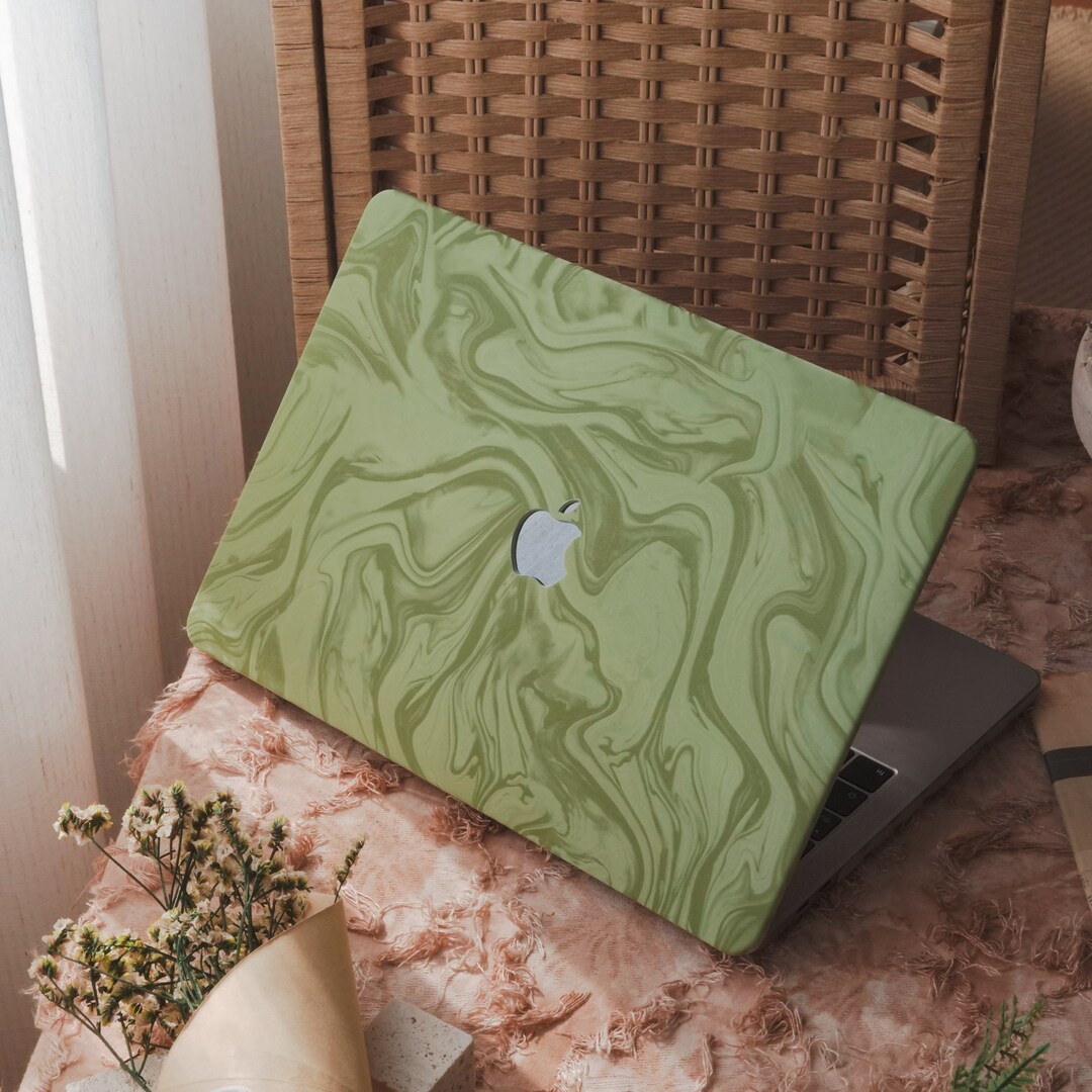 Grass Green Rendering Leather PU Mac Case MacBook Pro 13 Air 13 Air 15 ...
